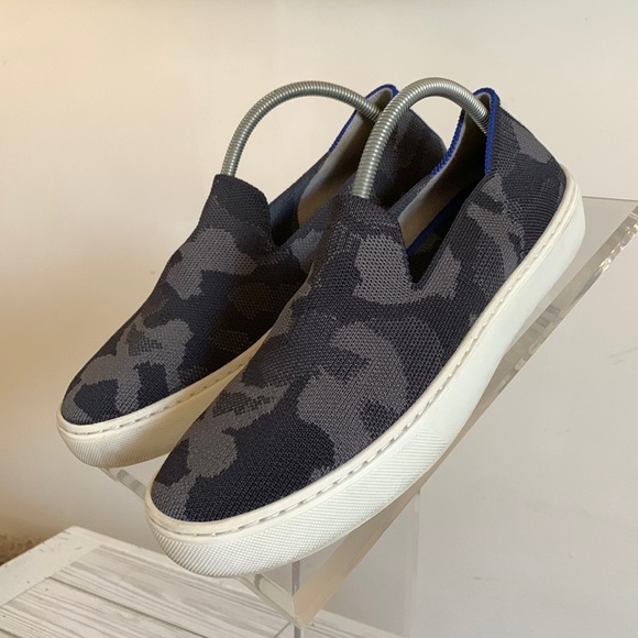 Rothy's | Shoes | Rothys Blckgray Camo Slipon Sneakers 7 | Poshmark